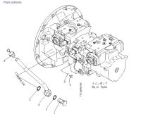 China Komatsu PC400-7 Hydraulic Main Pump 708-2H-00022 708-2H-00450 708-2H-00460 Excavator Parts for sale