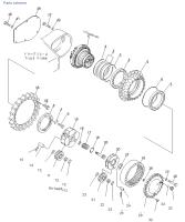 China Komatsu PC300-8 Excavator Travel Gearbox Gear Repair Parts 207-27-71140 207-27-71130 for sale