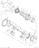 China Belparts PC300-7 Excavator Travel Gearbox Bearing Replacement 207-27-71140 708-8H-00320 for sale