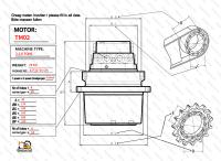 China NACHI PHV-2B Final Drive Hydraulic Travel Motor Reducer Assembly 670.8cc for Excavator for sale