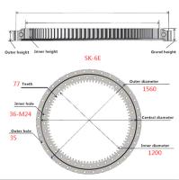 China Kobelco SK290LC-6E SK330LC-6E Excavator Slewing Bearing LC40F00012F1 Slew Ring Swing Circle for sale