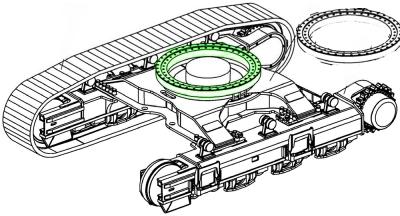 China CX660 Excavator Slewing Bearing 16080615 621 4376753 Swing Circle Slew Ring Replacement for sale