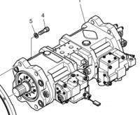 China Doosan Solar 300LC-7A 300LC-V Excavator Hydraulic Main Piston Pump 401-00226B 401-00424C for sale