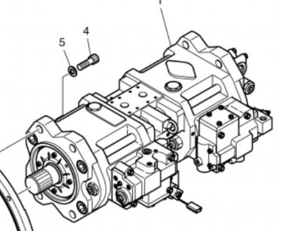 China Doosan Solar 300LC-7A 300LC-V Excavator Hydraulic Main Piston Pump 401-00226B 401-00424C for sale
