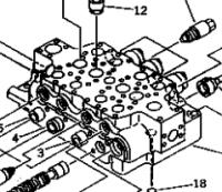 China Komatsu PC1000-1 Main Control Valve 709-15-91302 Hydraulic Distributor for Excavator for sale