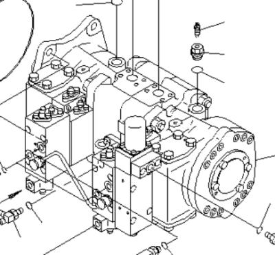 China Komatsu PC1100-6 Main Hydraulic Pump 708-2L-00532 Piston Pump Excavator Parts 6 Month Warranty for sale
