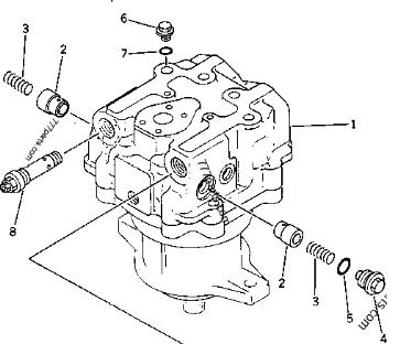 China Komatsu PC1000-1 Excavator Hydraulic Swing Motor 706-77-01131 706-77-01130 Slew Motor Assembly for sale