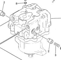 China Komatsu PC1600-1 PC1600SP-1 Hydraulic Swing Motor 706-77-01144 706-77-01143 706-77-01142 706-77-01141 Slew Motor for sale