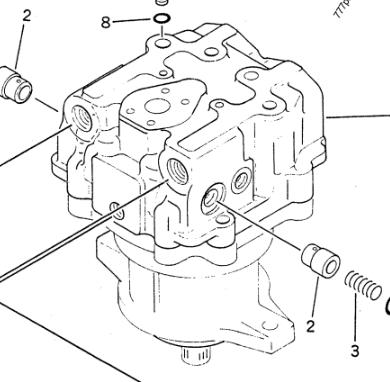 China Komatsu PC1600-1 PC1600SP-1 Hydraulic Swing Motor 706-77-01144 706-77-01143 706-77-01142 706-77-01141 Slew Motor for sale