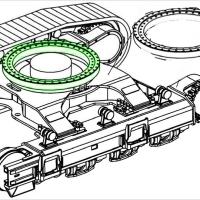 China U27-4 Excavator Slewing Bearing RH418-19110 Slew Ring Swing Circle OEM Replacement 20 Bolts for sale