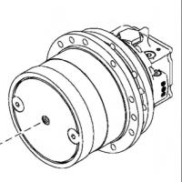 China John Deere 50 Final Drive Mini Excavator Part T110816 20450-53399 Hydraulic Travel Motor Reducer for sale