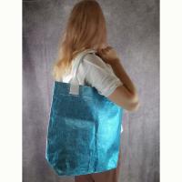 China Single Handle Fashion Style Kraft Paper Household Storage Bag Tote Bag Large Capacity for sale