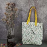 China Decoration Flowers and plants pattern Cartable Ladies Shoulder Bags Handbags For Woman for sale