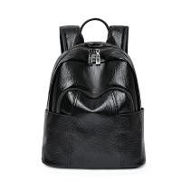 China Custom Outdoor Casual Ladies Backpack in PU Leather with Zipper Closure 37*29*6cm for sale
