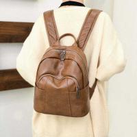 China Unisex PU Leather Travel Backpack for Girls Waterproof and Environmentally Friendly for sale
