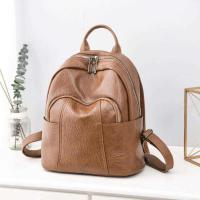 China Experience Comfort and Durability with Unisex Trapezoid PU Leather Mini Backpack for sale