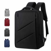 China Custom Logo Business Backpack with Large Capacity and Anti-Theft Oxford Material for sale
