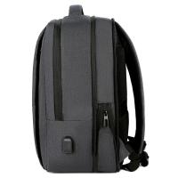 China Custom Logo Business Backpack with Large Capacity and Anti-Theft Oxford Material for sale