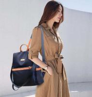 China Trapezoid Handle Kraft Paper Women Kawaii Mini Travel Carry on Backpack for sale