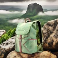 China Waterproof Nylon Travel Backpack with Double Front Pockets and Zipper Closure Portable for sale