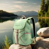 China Waterproof Nylon Travel Backpack with Double Front Pockets and Zipper Closure Portable for sale