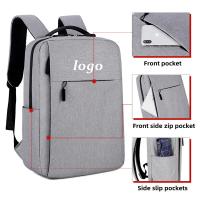China Custom LOGO Laptop Backpack for mens Business sac a dos Waterproof Oxford mochilas School Student Backpack with USB for sale