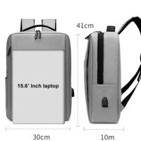 China Custom LOGO Laptop Backpack for mens Business sac a dos Waterproof Oxford mochilas School Student Backpack with USB for sale