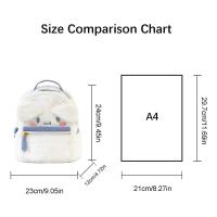 China Wholesale Cute Furry Plush Dog Mini Backpack for Girls Double Shoulder Bag for Kids Gift Kawaii School Backpacks for sale