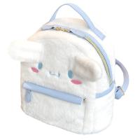 China Wholesale Cute Furry Plush Dog Mini Backpack for Girls Double Shoulder Bag for Kids Gift Kawaii School Backpacks for sale