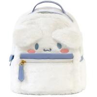 China Wholesale Cute Furry Plush Dog Mini Backpack for Girls Double Shoulder Bag for Kids Gift Kawaii School Backpacks for sale