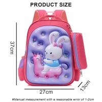 China Customizable 3D Cartoon Printing Kindergarten Bagpack Student Rucksack Waterproof Children School Backbag For Kids School Backpack Design Backpack for sale