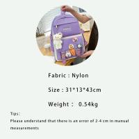 China Wholesale Cute 4pcs/Set Primary School Bag Girls Harajuku Kawaii Student Bookbag Teenage Handbag Large Capacity Student Rucksack Girls School Backpack Set for sale