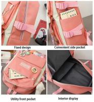 China Wholesale Cute 4pcs/Set Primary School Bag Girls Harajuku Kawaii Student Bookbag Teenage Handbag Large Capacity Student Rucksack Girls School Backpack Set for sale