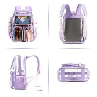China Wholesale Clear Travel Backpack For School Superior PVC Transparent Bookbag For Girls Boys Through School Backpack for men womens Student Backpack for sale