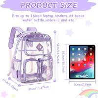China Wholesale Clear Travel Backpack For School Superior PVC Transparent Bookbag For Girls Boys Through School Backpack for men womens Student Backpack for sale