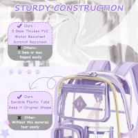 China Wholesale Clear Travel Backpack For School Superior PVC Transparent Bookbag For Girls Boys Through School Backpack for men womens Student Backpack for sale