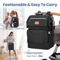 China Custom Baby Diaper Bag with Changing Pad Large Travel Bags Newborn Baby Essentials Pack Momy Backpack Casual Womens Backpack for sale