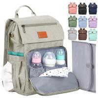 China Custom Baby Diaper Bag with Changing Pad Large Travel Bags Newborn Baby Essentials Pack Momy Backpack Casual Womens Backpack for sale