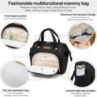 China Custom Baby Diaper Bag Backpack Small Maternity Handbag Waterproof Multifunction Travel Backpack Stylish Mini Ladies Tote Bags for sale