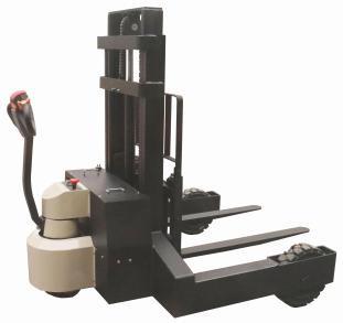 China 1500kg Electric Rough Terrain Pallet Stacker Walking Type CE for sale