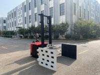 China 3000kg Industrial Walkie Stacker Lift  Duplex mast 1150*190*65 for sale