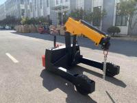China 2000 KG Self Loading Pallet Stacker Walking Sytle With Fixed Hanger Hock for sale