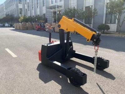China 2000 KG Self Loading Pallet Stacker Walking Sytle With Fixed Hanger Hock for sale