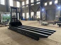 China Load Capacity 2500kg Electric Pallet Stacker For Furnace, 4 Forks Electronic Steering Pedal for sale