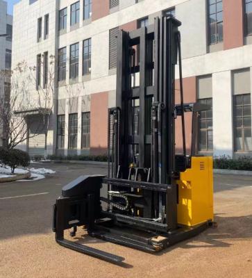 China 1.5 Tons Narrow Channels Pallet Stacker Electric Forklift Stacker Fork Rotation Angle 180 Degree for sale
