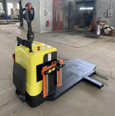 China 24V Electric Moving Vehicle Car Battery Power Supply Transfer Pallet Truck for sale