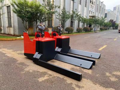 China Semi Enclosed Transport Electric Walkie Pallet Stacker 3000 KG Paper Roll And Tray for sale