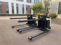 China 1 Ton Electric Pallet Stacker Truck with Inner Holes of String Pole Carts Forklifts for Paper Rolls for sale