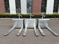 China Electric Pallet Lifter Jack  Body Material SUS 304 Capacity 2 Tons Pedestrian Mechanical Steering for sale