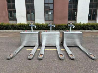China 2 Tons Load Electric Pallet Jack with SUS 304 Body Material and Mechanical Steering for sale